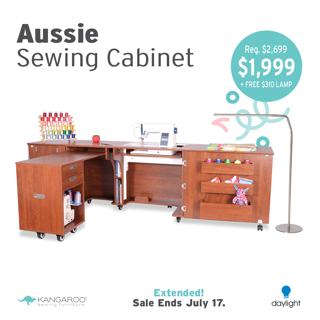 Kangaroo Kabinets Aussie II Sewing Cabinet - White Ash