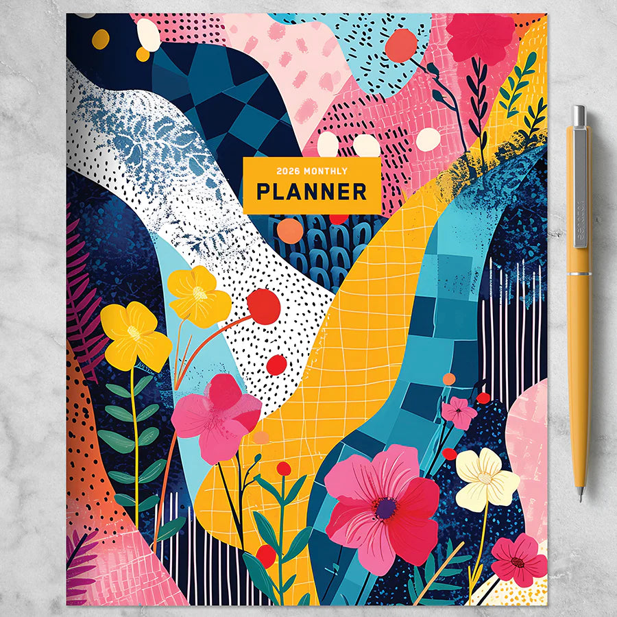 2026 Colorful Collage Medium Monthly Planner